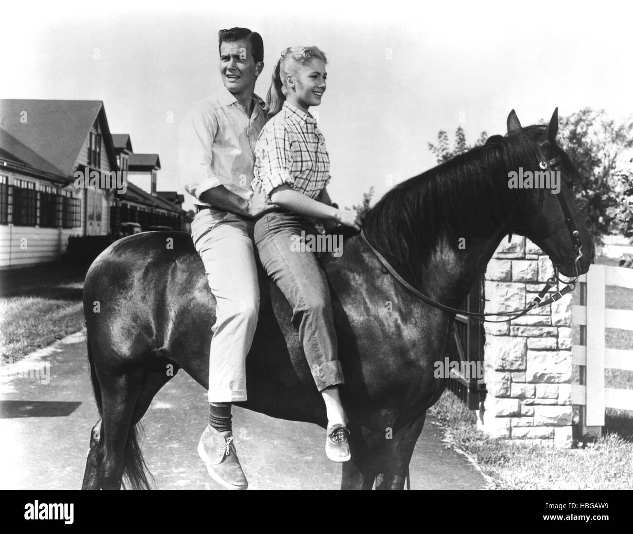 APRIL LOVE, Pat Boone, Shirley Jones, 1957, TM and copyright ©20th ...