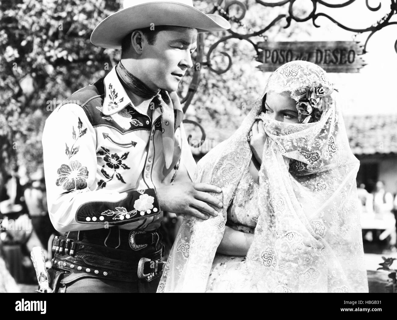 APACHE ROSE, from left: Roy Rogers, Dale Evans, 1947 Stock Photo - Alamy