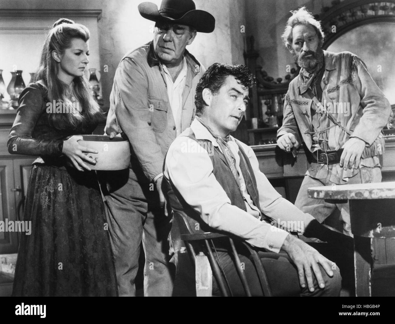 APACHE UPRISING, from left: Corrine Calvet, Lon Chaney Jr., Rory ...