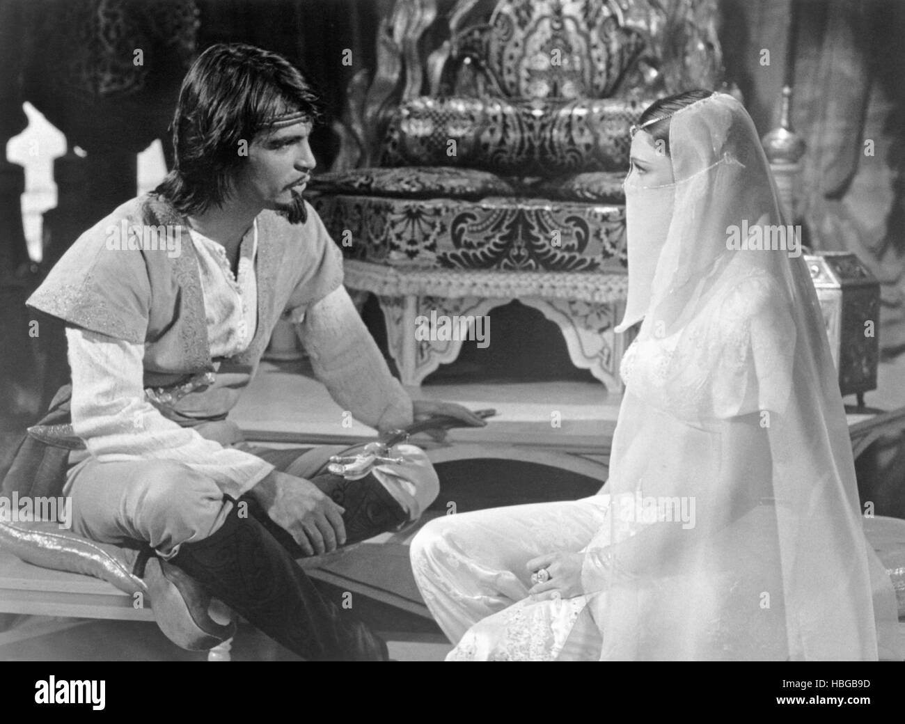 ARABIAN ADVENTURE, from left: Oliver Tobias, Emma Samms, 1979 ...