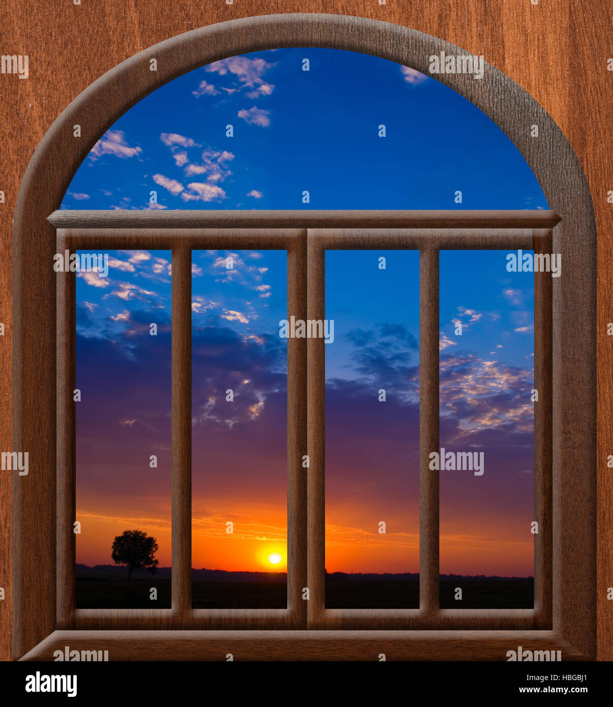 open window cloud sun Stock Photo - Alamy