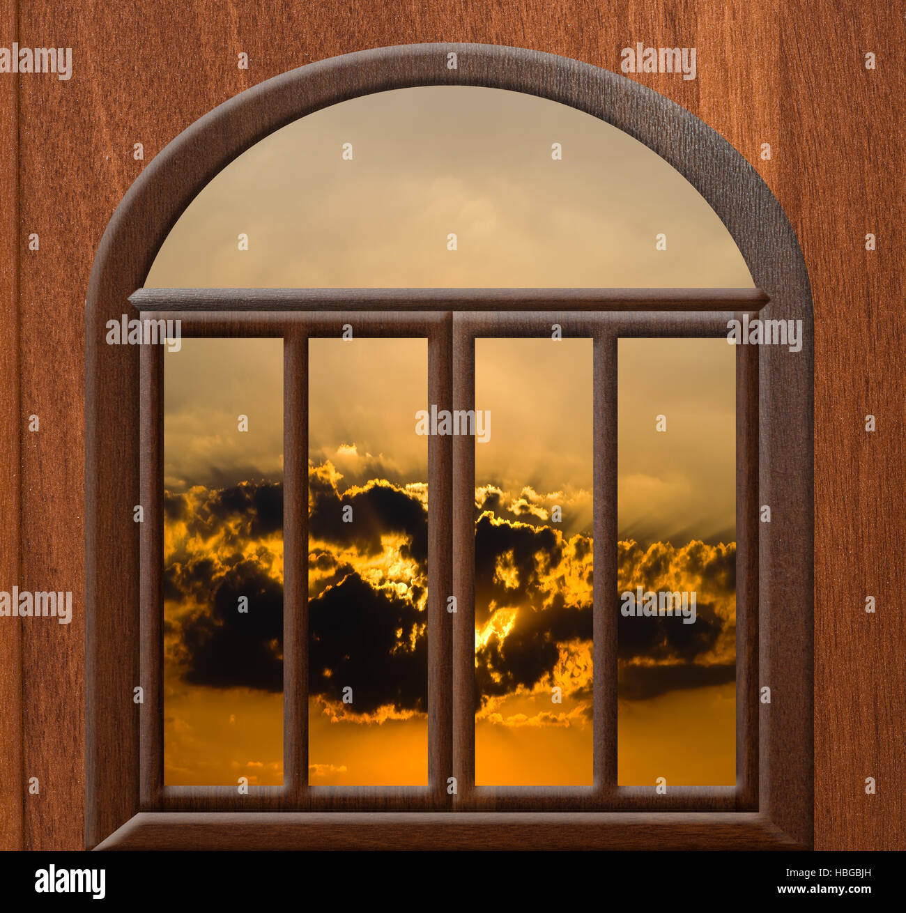 open window cloud sun Stock Photo - Alamy