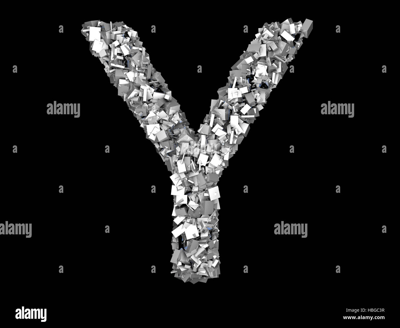 Crystal Letter - Y Stock Photo - Alamy