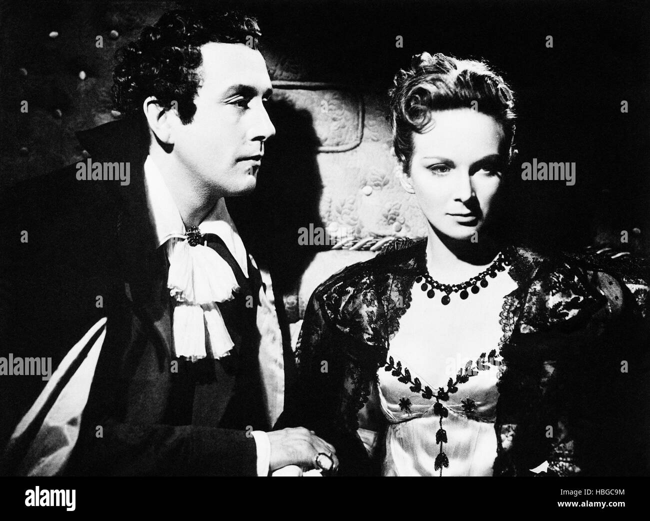 THE BAD LORD BYRON, from left: Dennis Price, Joan Greenwood, 1949 Stock ...