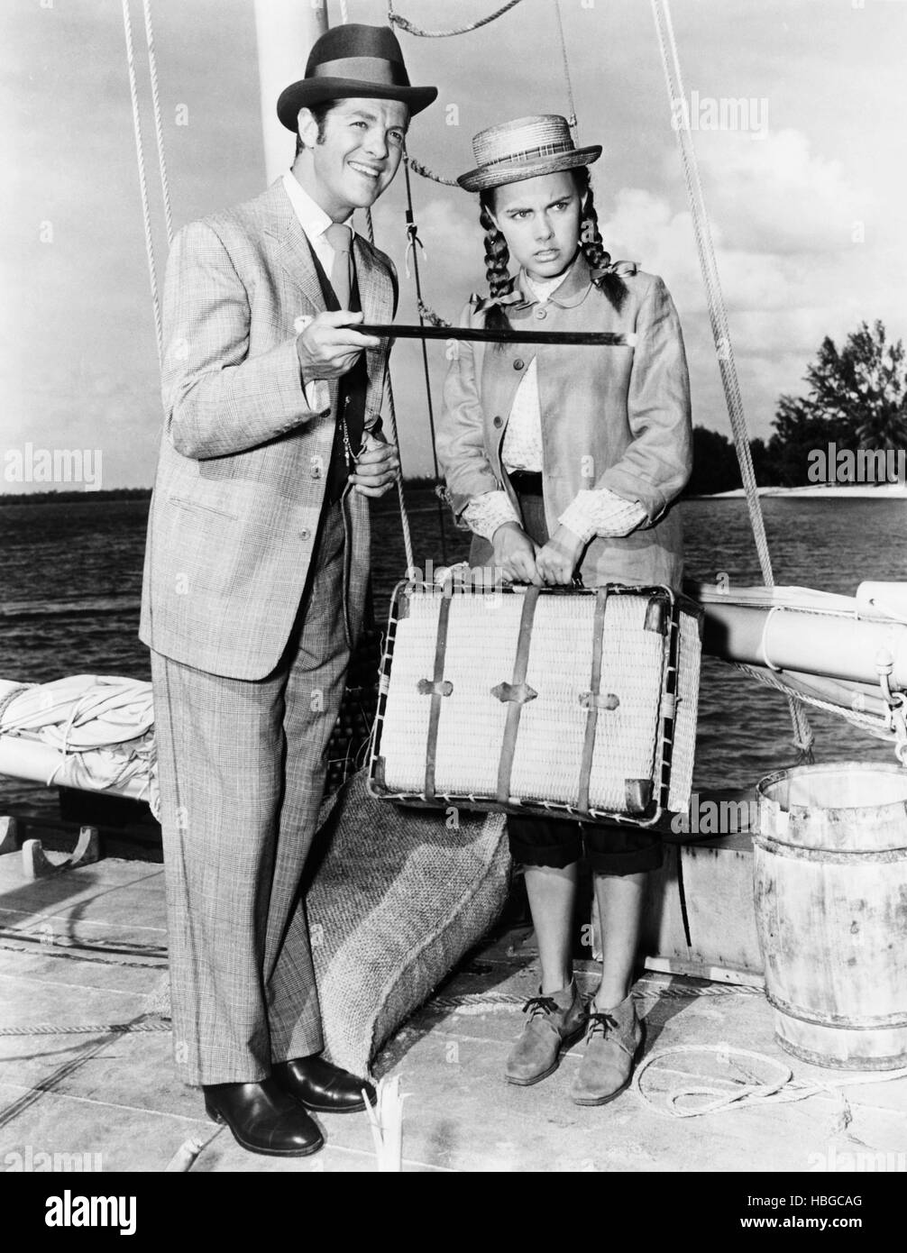 THE BAREFOOT MAILMAN, from left: Robert Cummings, Terry Moore, 1951 ...