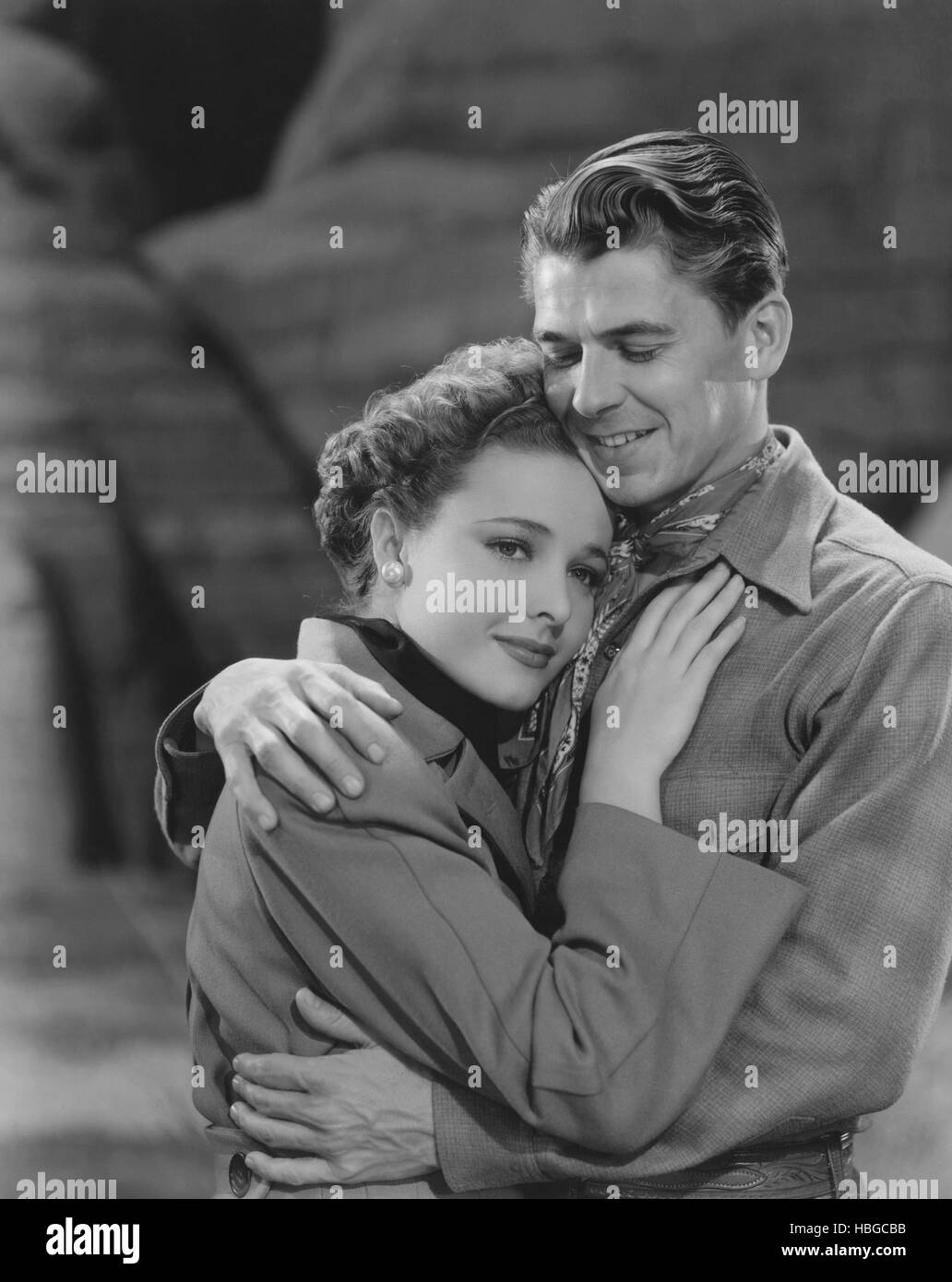 THE BAD MAN, from left: Laraine Day, Ronald Reagan, 1941 Stock Photo ...
