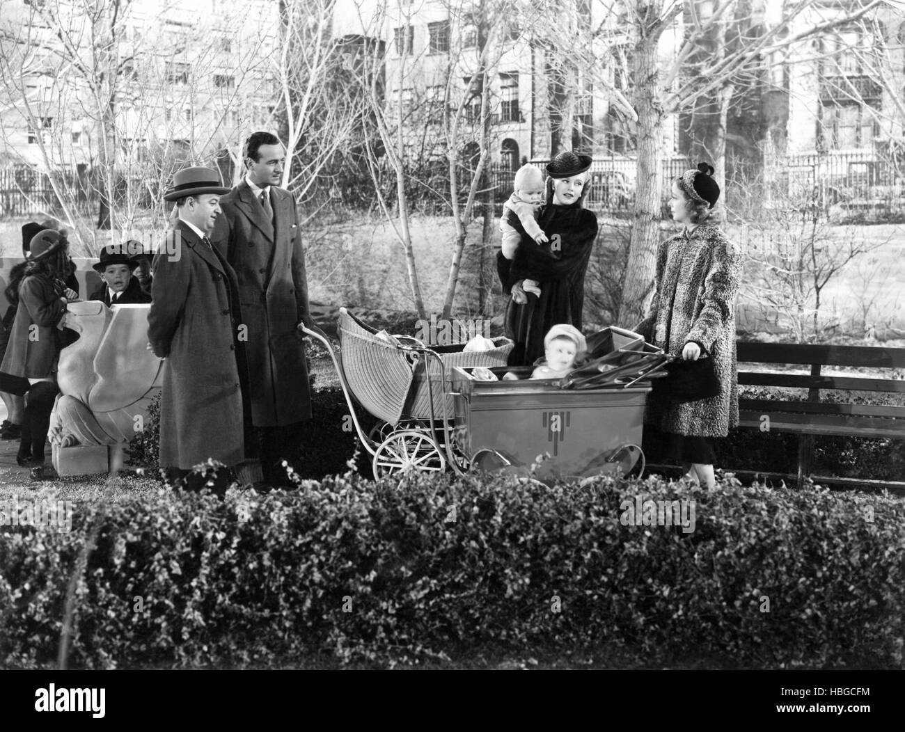 BACHELOR MOTHER, from left: Chester Clute, David Niven, Ginger Rogers ...