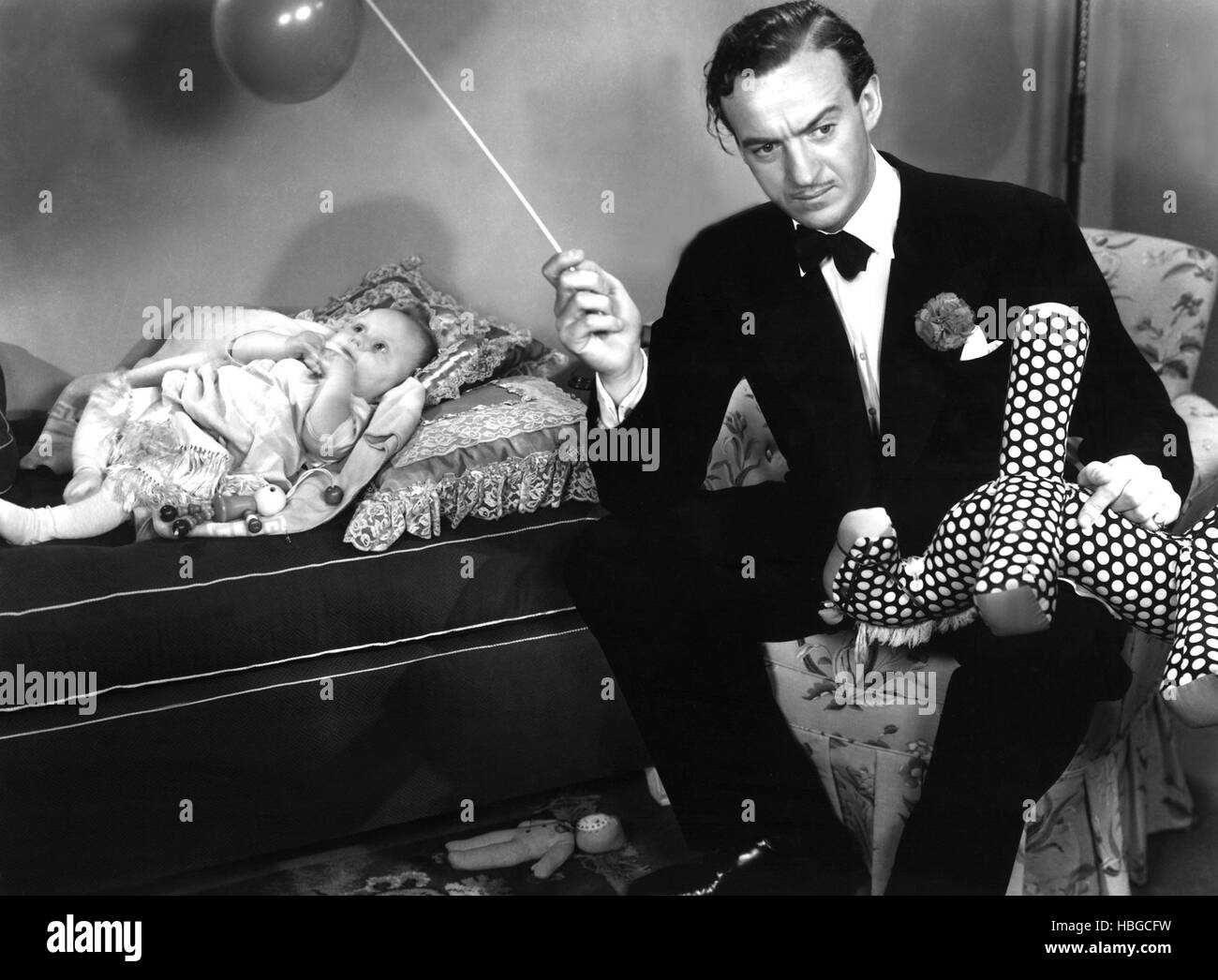 BACHELOR MOTHER, Elbert Coplen, Jr., (baby), David Niven, 1939 Stock ...