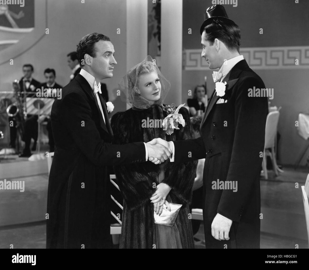 BACHELOR MOTHER, David Niven, Ginger Rogers, Reed Hadley, 1939 Stock ...
