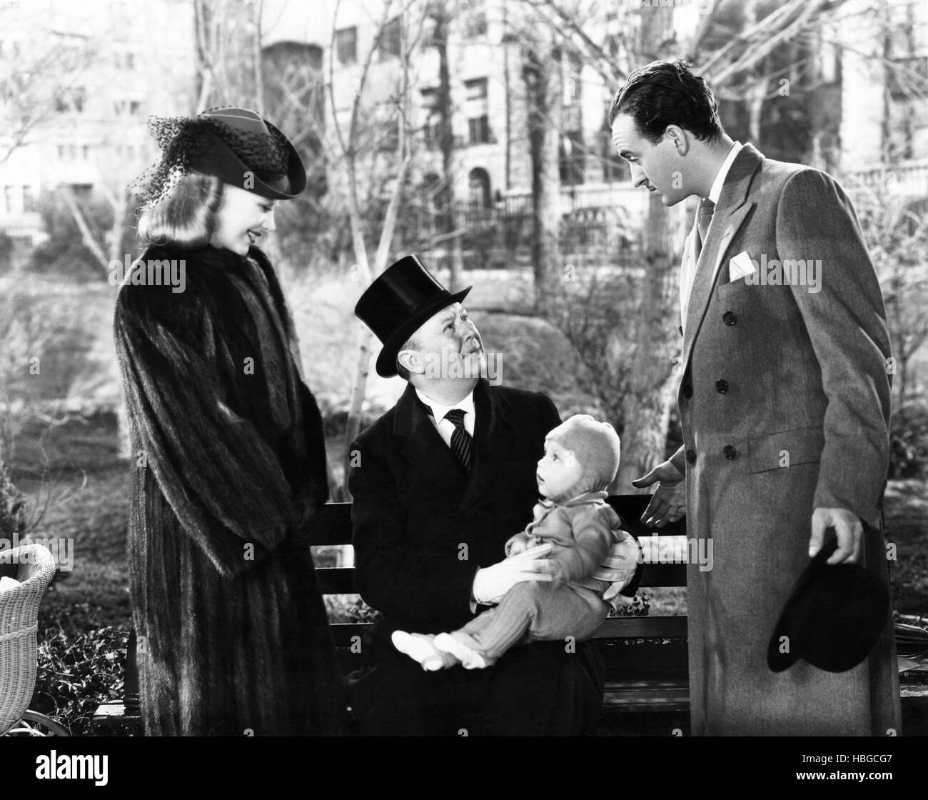 BACHELOR MOTHER, from left: Ginger Rogers, Charles Coburn, Elbert ...