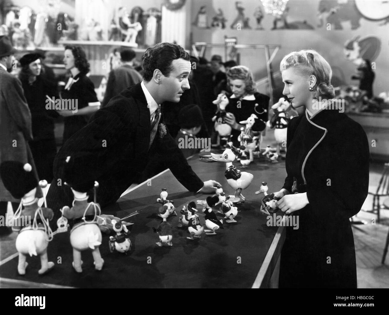 BACHELOR MOTHER, from left: David Niven, Ginger Rogers, 1939 Stock ...