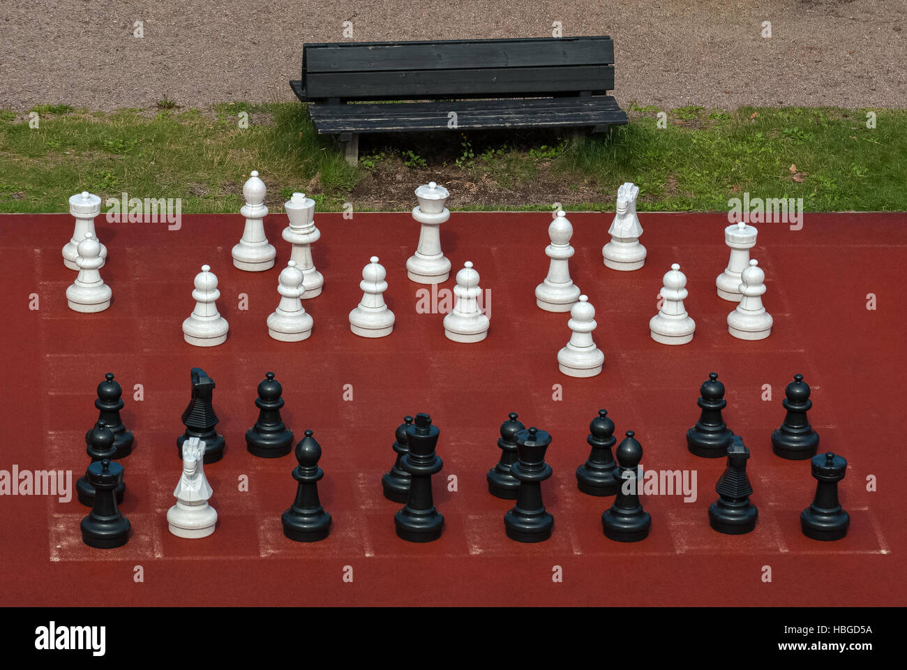 Large outdoor chess Stock Photo - Alamy