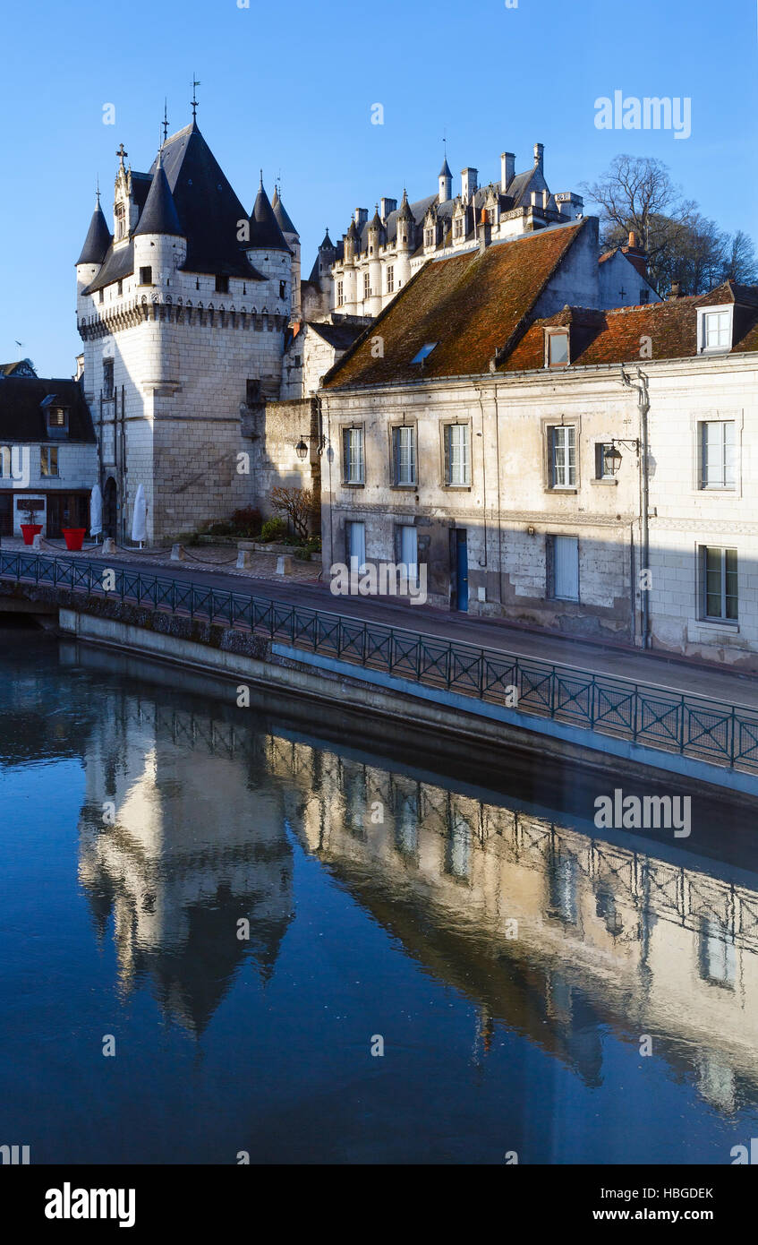 Royal City of Loches (France Stock Photo - Alamy