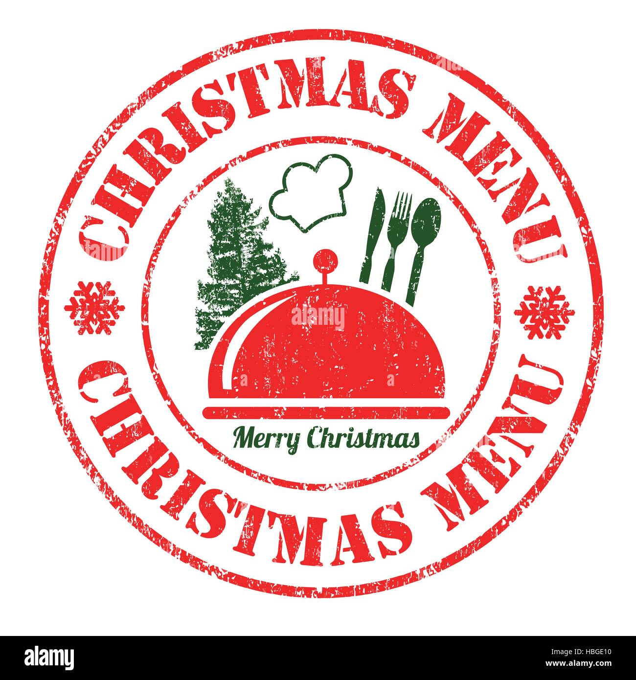 Christmas menu grunge rubber stamp on white background, vector ...