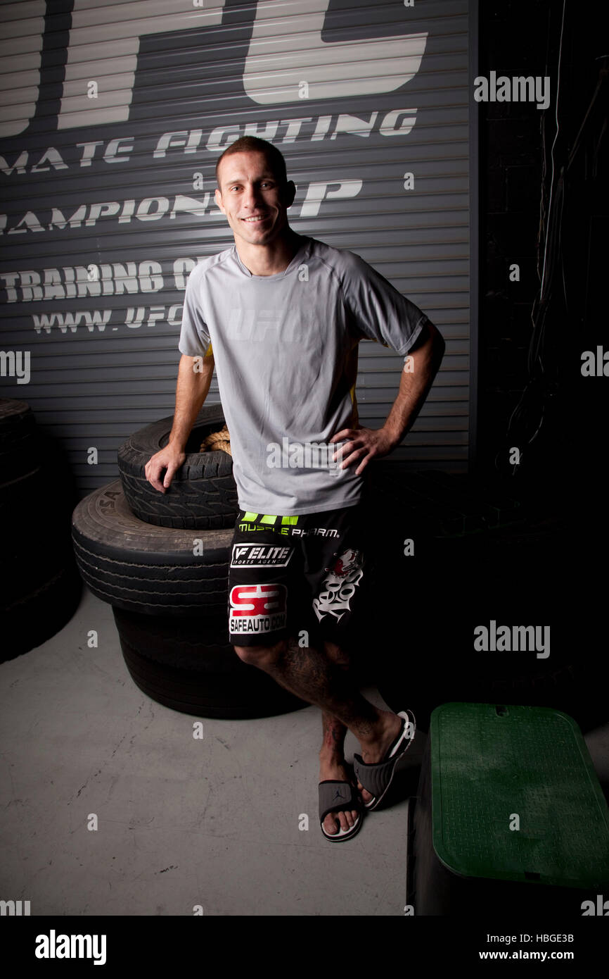 A portrait of UFC fighter Donald Cerrone before UFC 141 in Las Vegas ...