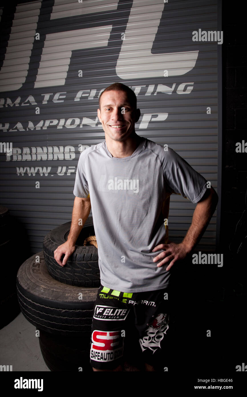 A portrait of UFC fighter Donald Cerrone before UFC 141 in Las Vegas ...