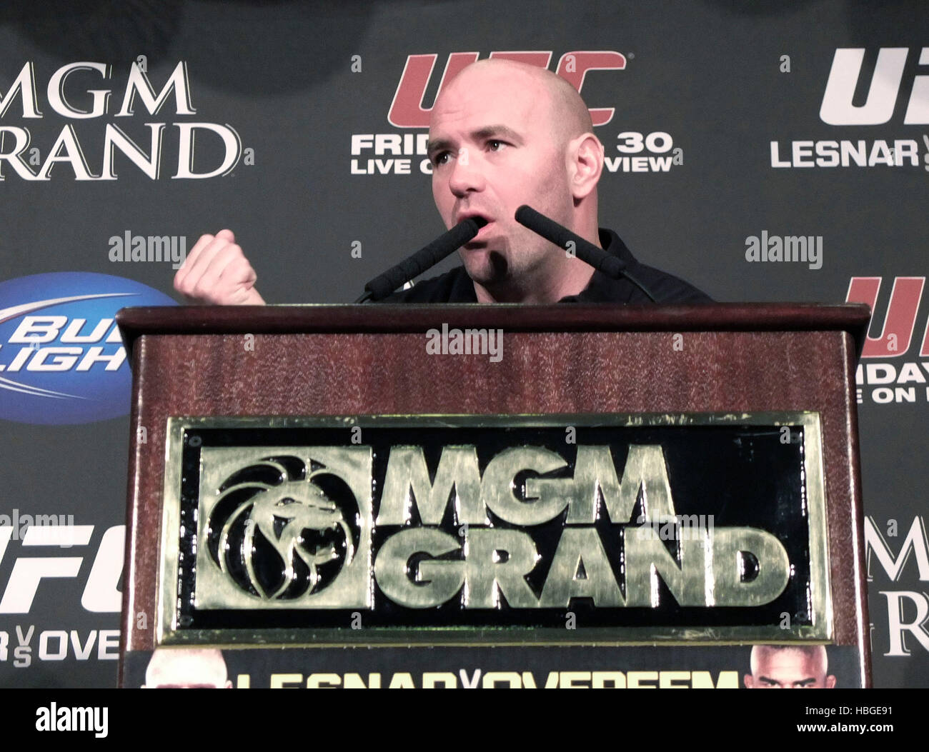 UFC president Dana White at a news conference to promote UFC 141 at the ...