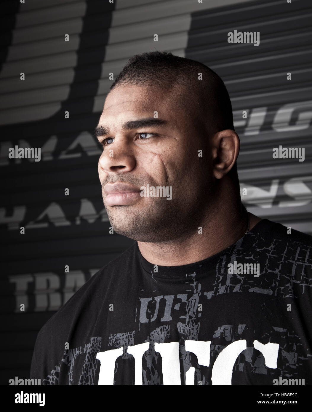 UFC fighter Alistair Overeem poses for a portrait before UFC 141 in Las ...