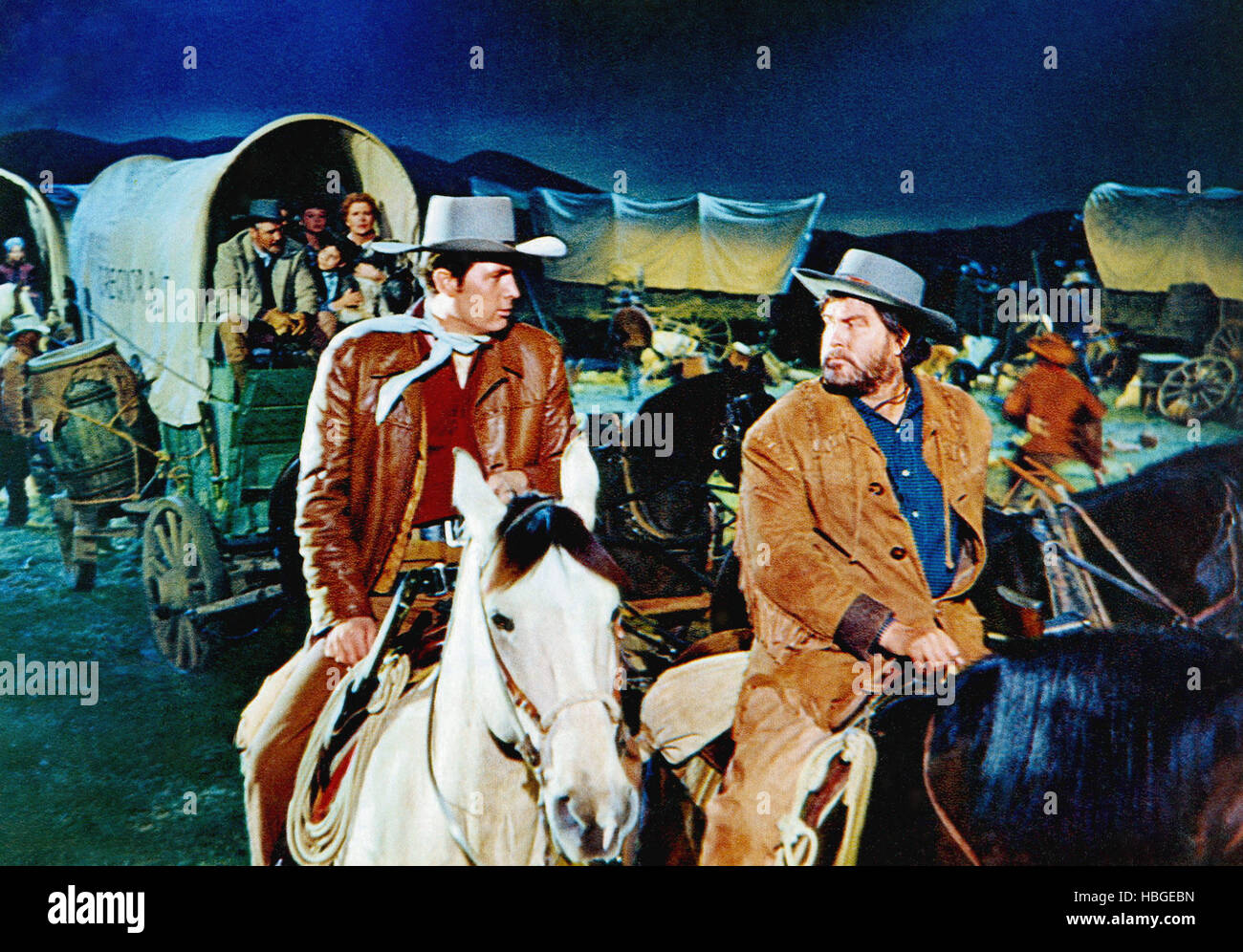 WESTWARD HO, THE WAGONS!, front from left: front from left: Fess Parker ...