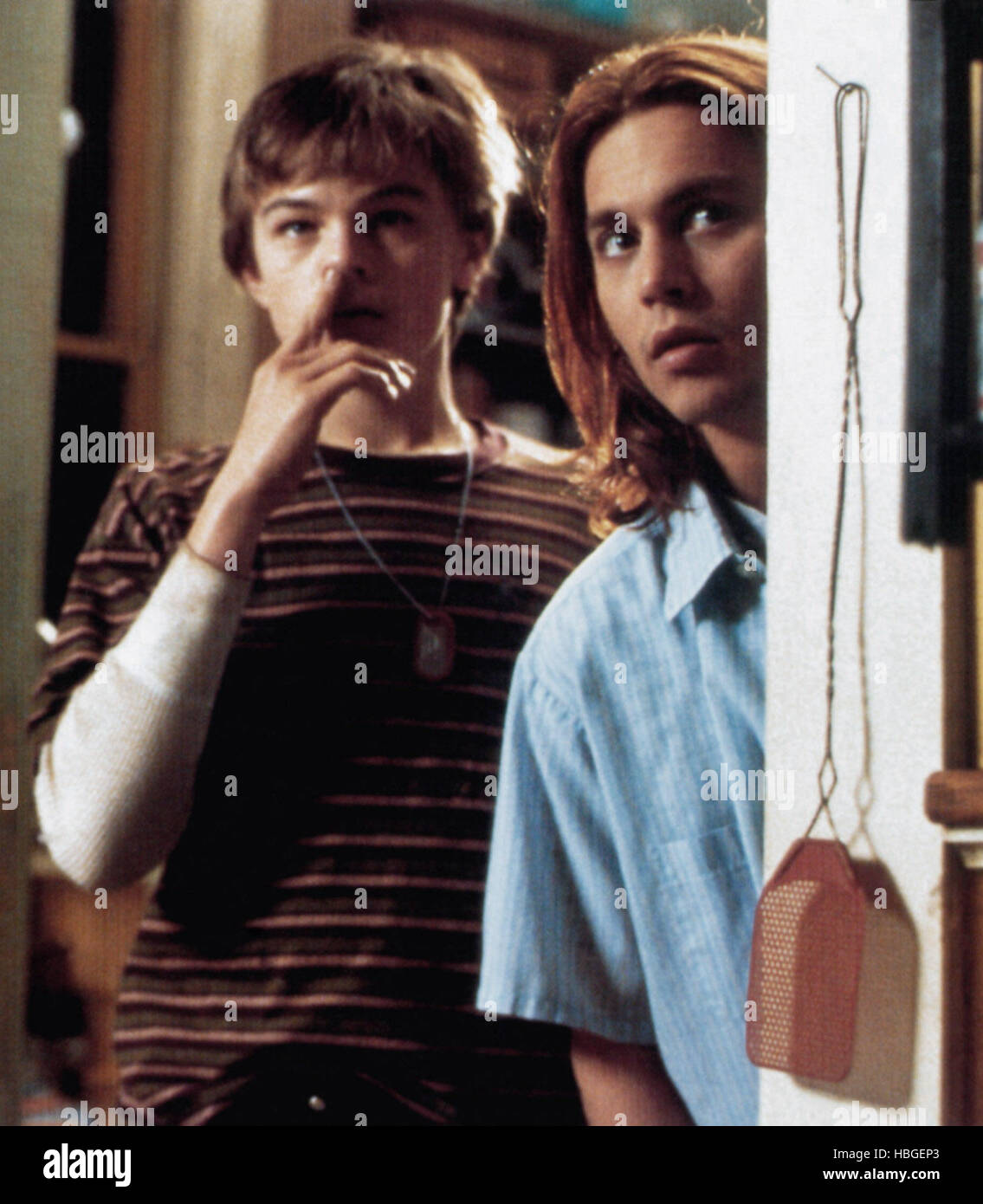 WHAT'S EATING GILBERT GRAPE, from left, Leonardo DiCaprio, Johnny Depp ...