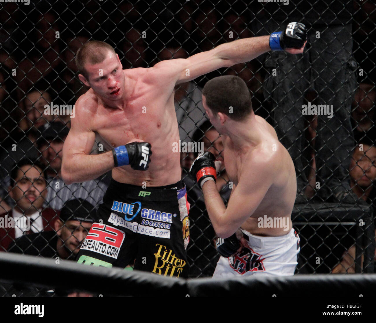 UFC fighter Nate Diaz, right, fights Donald Cerrone at UFC 141 at the ...