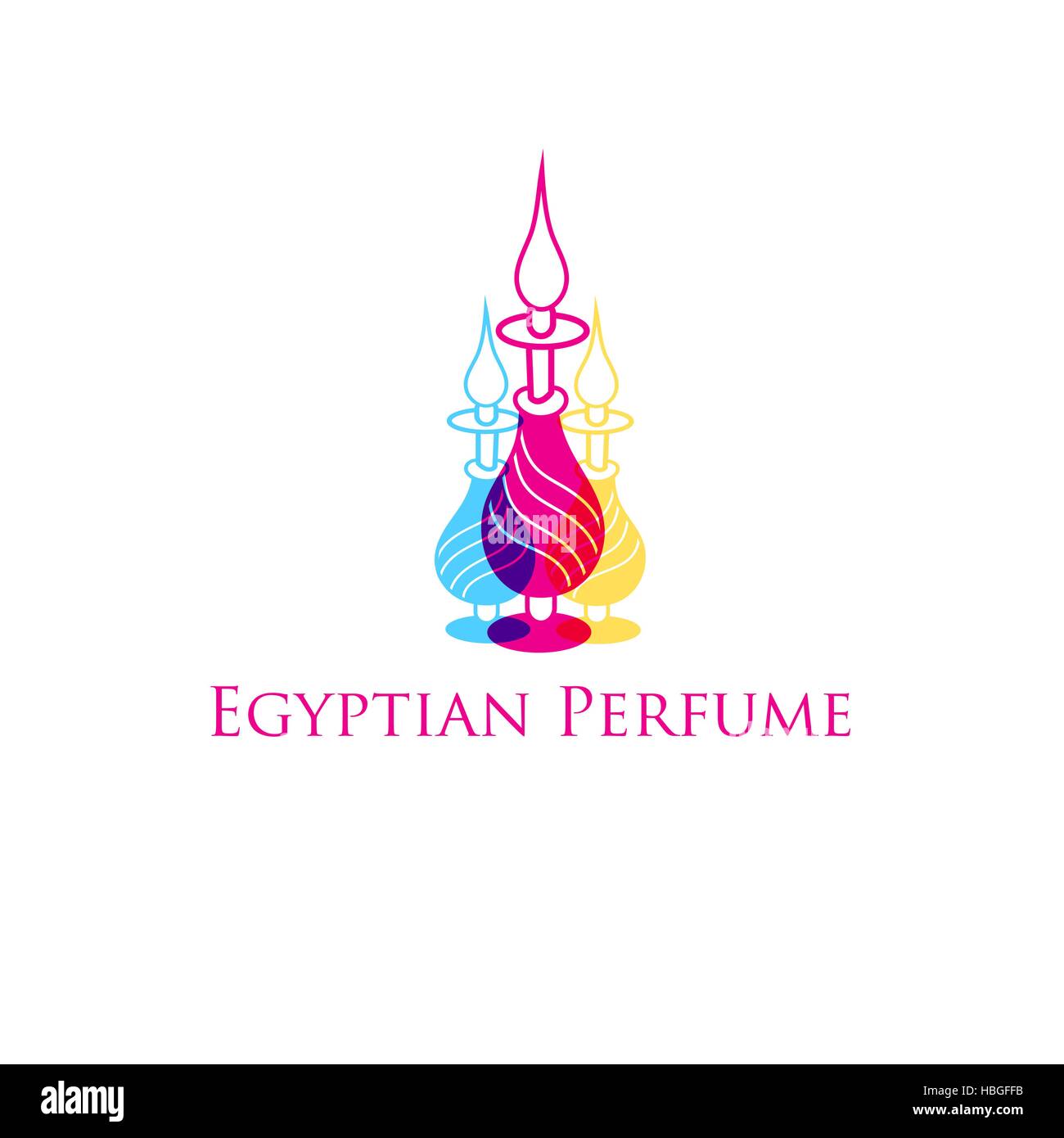 Vector Egyptian perfume isolated on white background Stock Vector Image ...