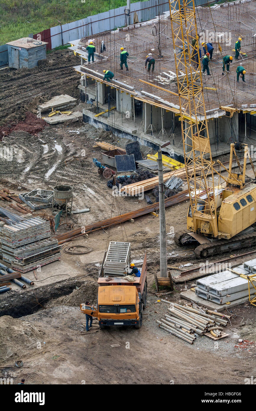 Builder work on construction hi-res stock photography and images - Alamy