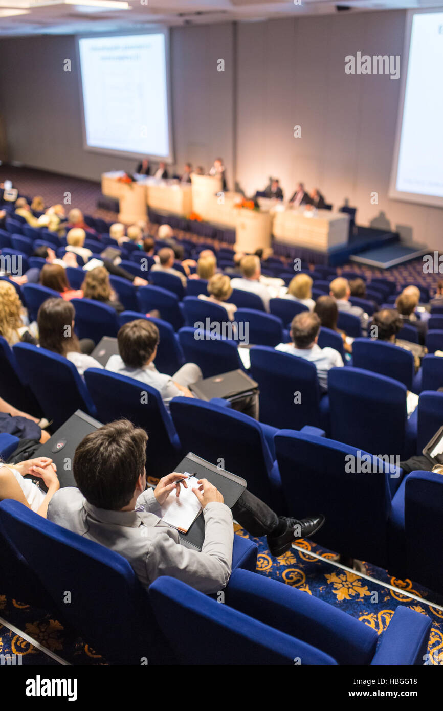 Audience in lecture hall on scientific conference Stock Photo - Alamy