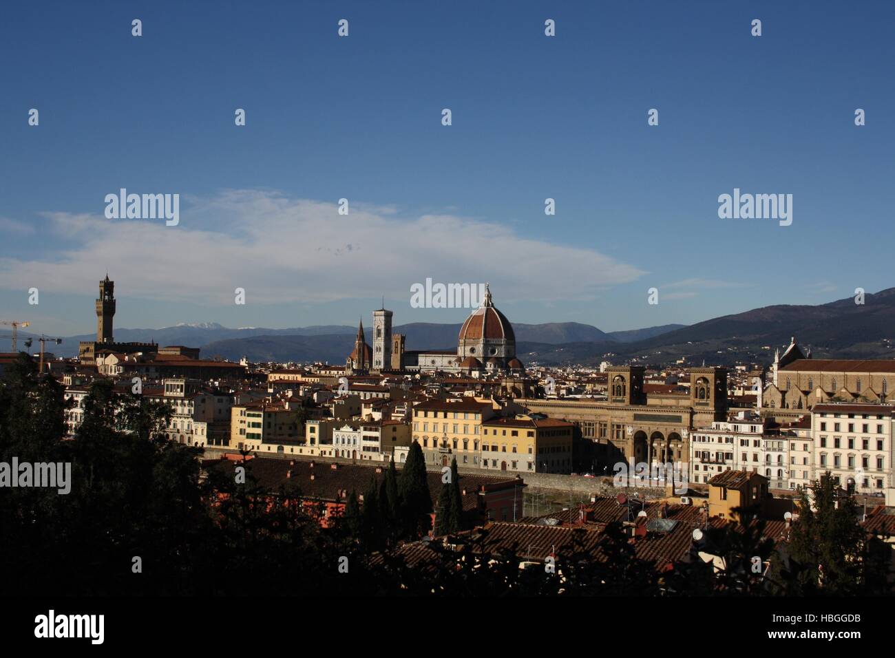 Florence, view from Piazzale Michelangelo Stock Photo - Alamy