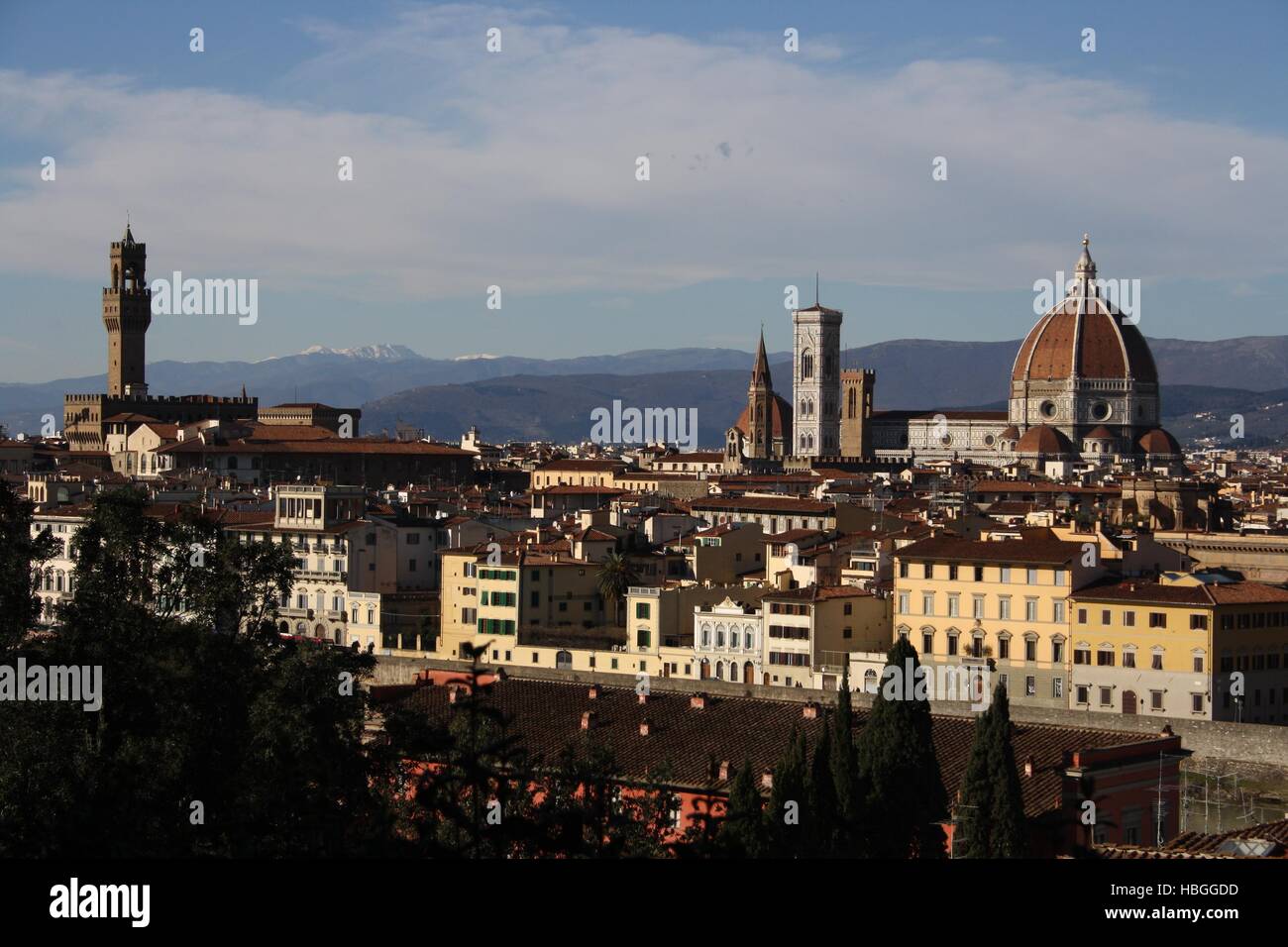 Florence, view from Piazzale Michelangelo Stock Photo - Alamy