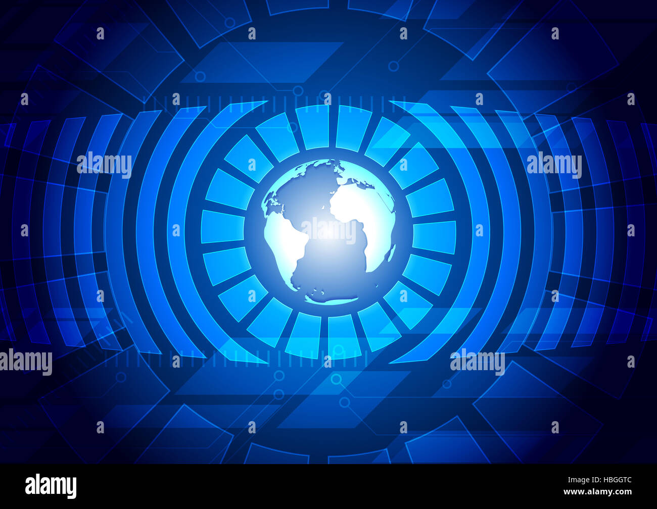 Dark blue technology background Stock Photo - Alamy