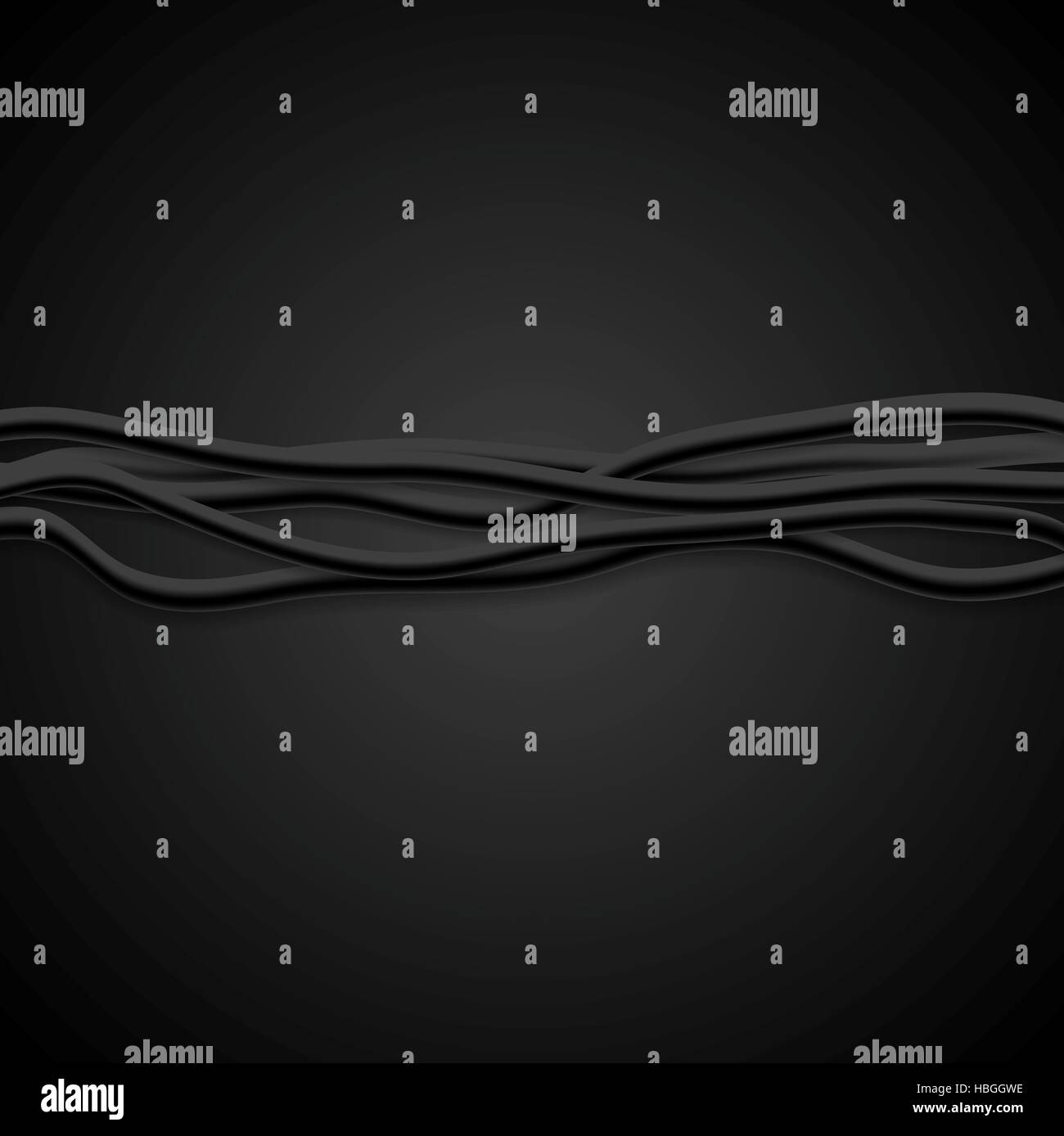Black wires abstract tech background Stock Photo - Alamy