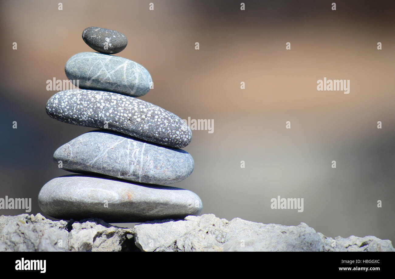 balancing pebble stones Stock Photo - Alamy