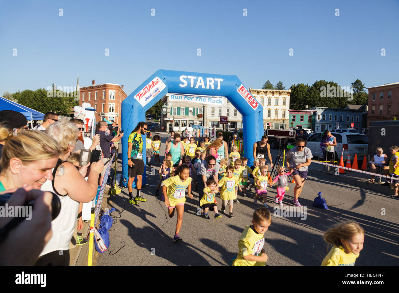 Annual 5K road race, Canajoharie, New York Stock Photo - Alamy