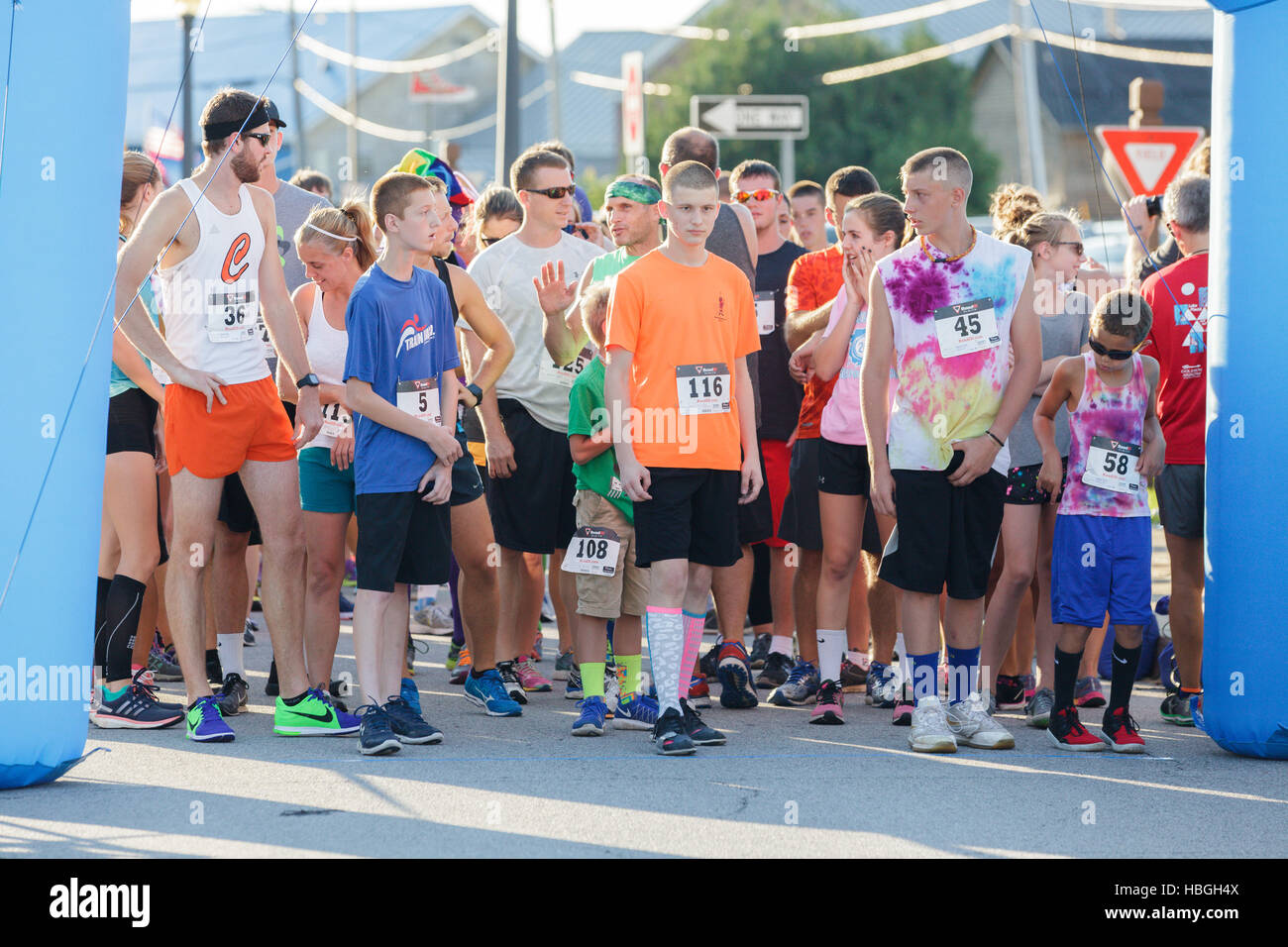 Annual 5K road race, Canajoharie, New York Stock Photo - Alamy