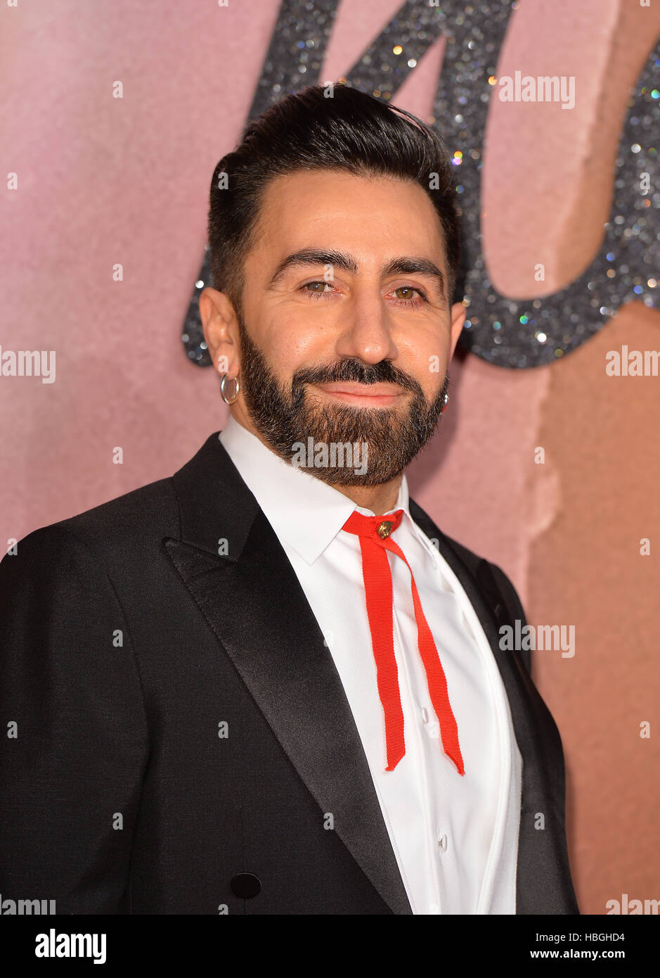 Johnny Coca attending The Fashion Awards 2016 at the Royal Albert Hall ...