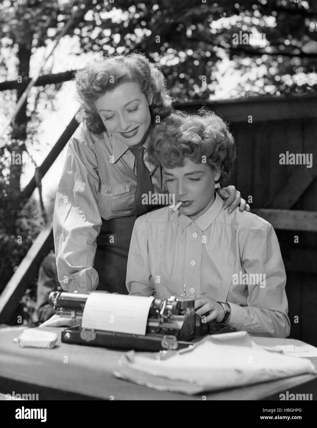AGAINST THE WIND, Gisele Preville, Simone Signoret, typing letter ...