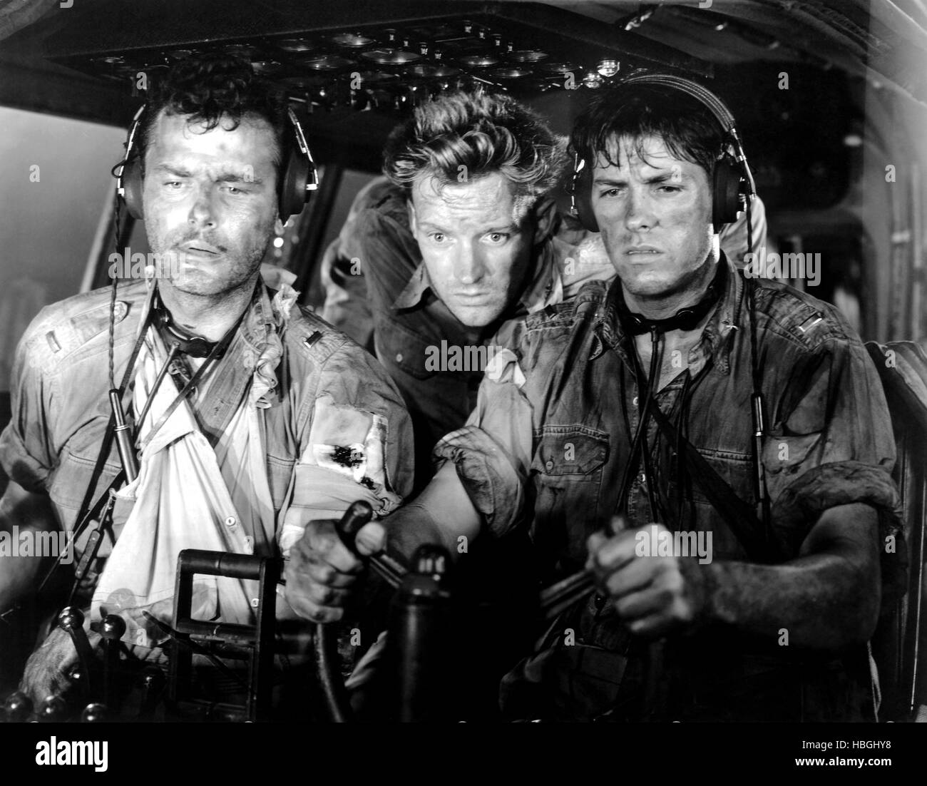 AIR FORCE, from left, Gig Young, Arthur Kennedy, Ray Montgomery, 1943 ...