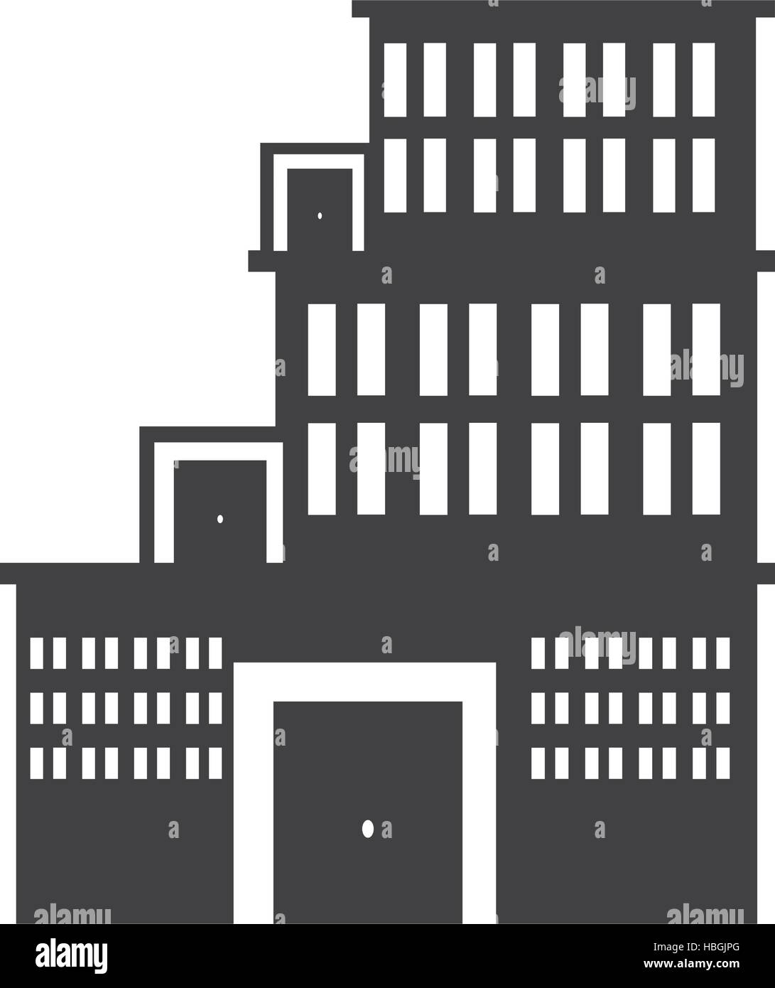 big building style icon vector illustration design Stock Vector Image ...