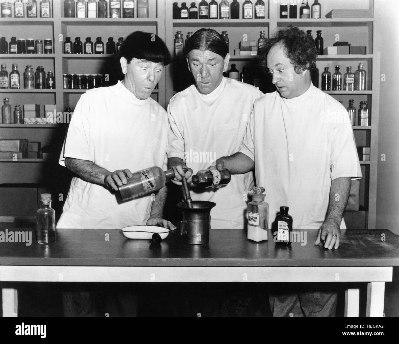 ALL GUMMED UP, from left: Moe Howard, Shemp Howard, Larry fine, 1947 ...