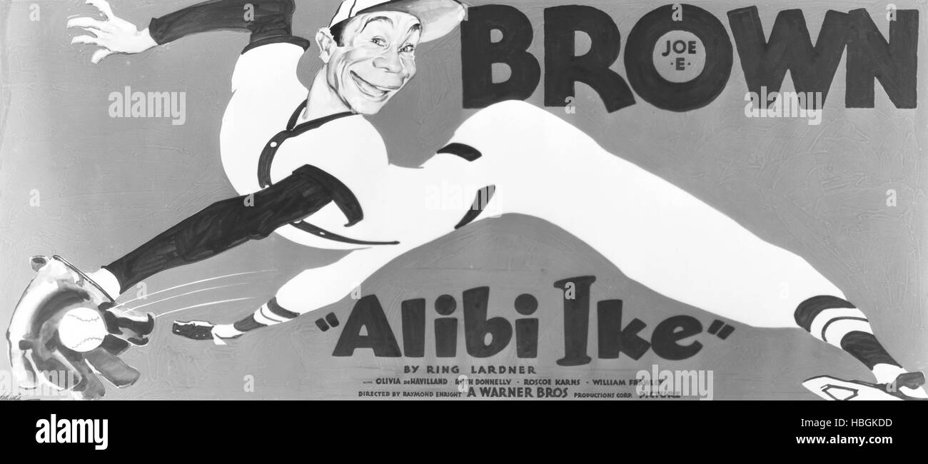 ALIBI IKE, US poster, Joe E. Brown, 1935 Stock Photo - Alamy