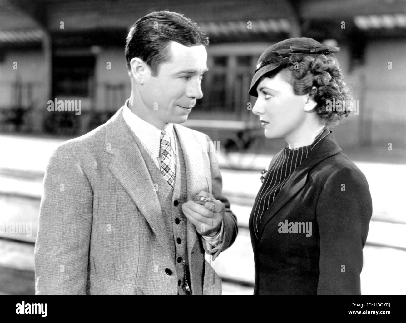 ALIBI IKE, l-r: Joe E. Brown, Olivia de Havilland, 1935 Stock Photo - Alamy