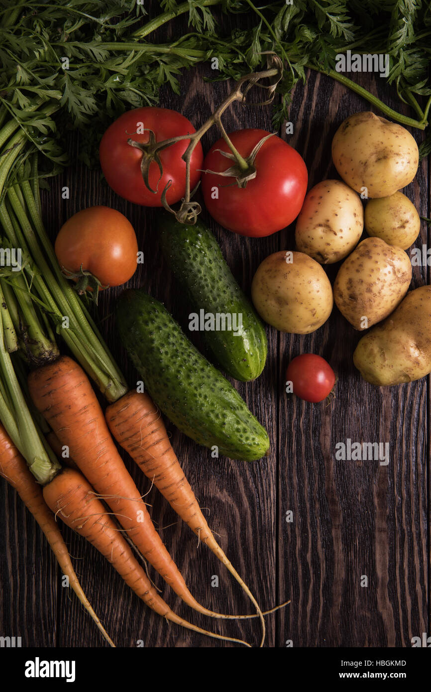freshly grown raw vegetables Stock Photo - Alamy