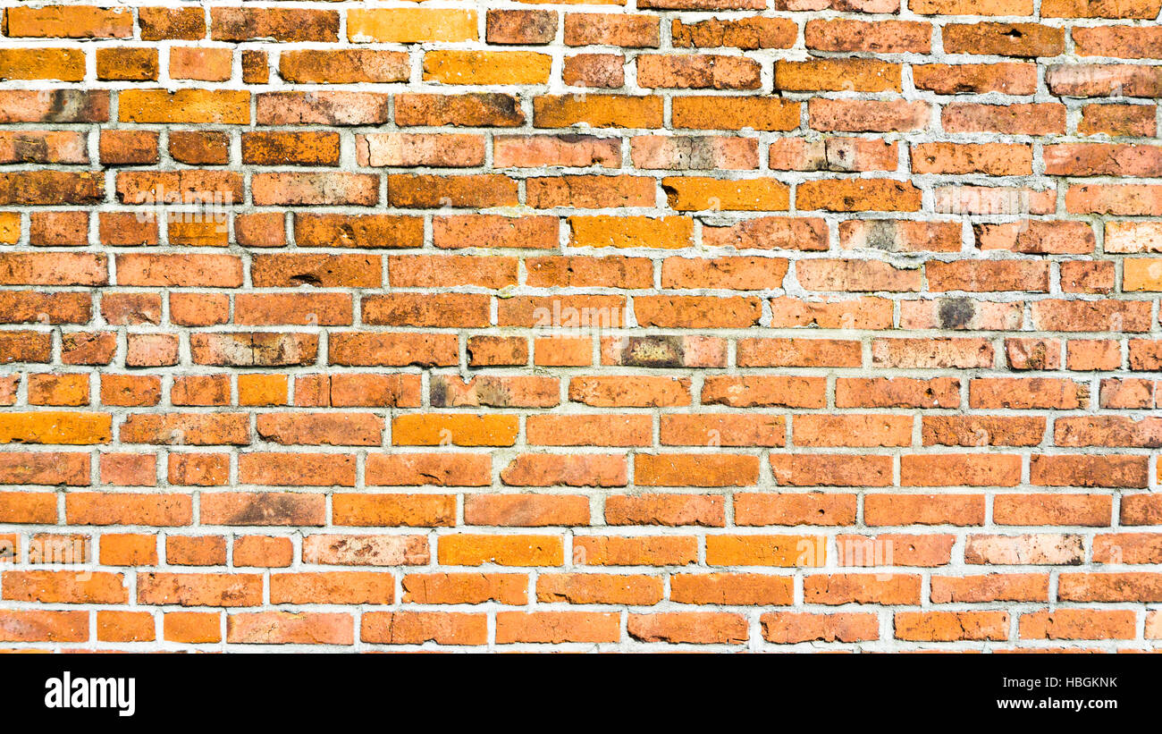 wall of red bricks Stock Photo - Alamy