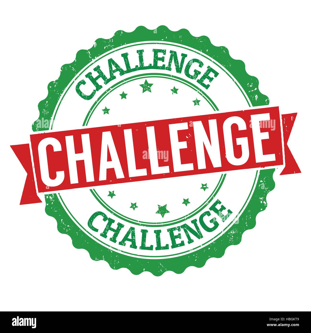 Challenge grunge rubber stamp on white background, vector illustration ...