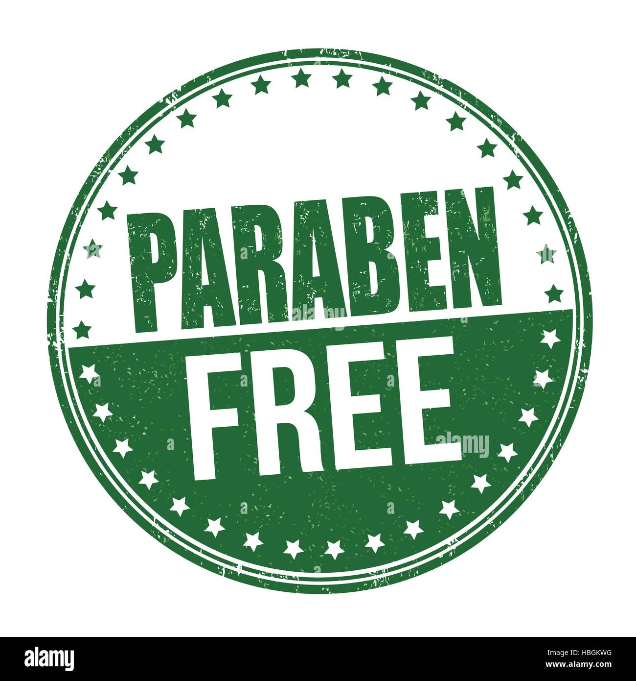 Paraben free grunge rubber stamp on white background, vector ...