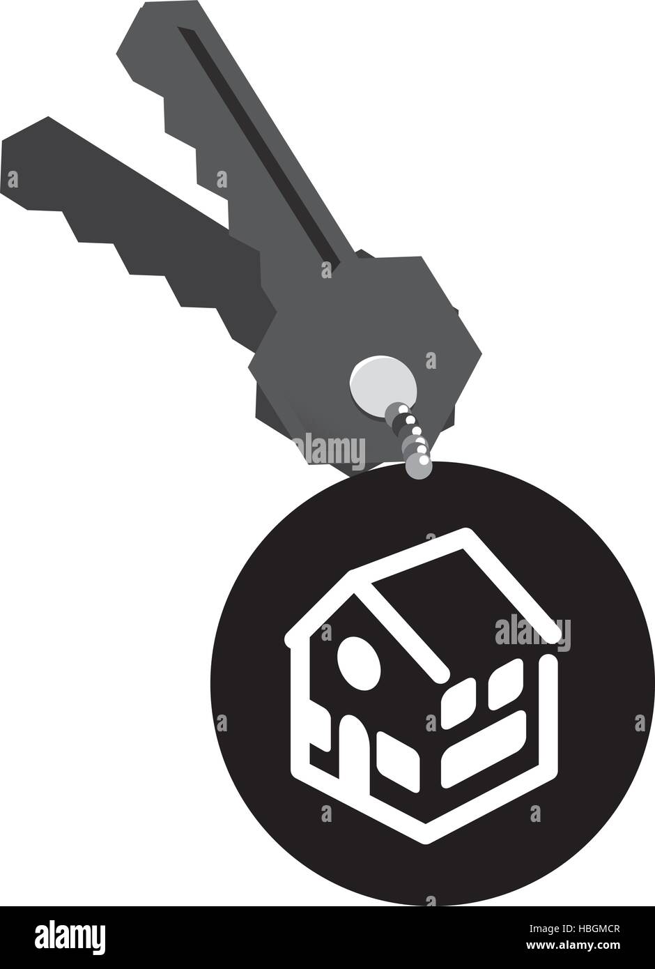 real estate house keys vector illustration design Stock Vector Image ...