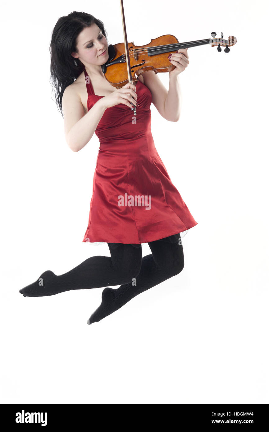 Female model in red Cut Out Stock Images & Pictures - Alamy