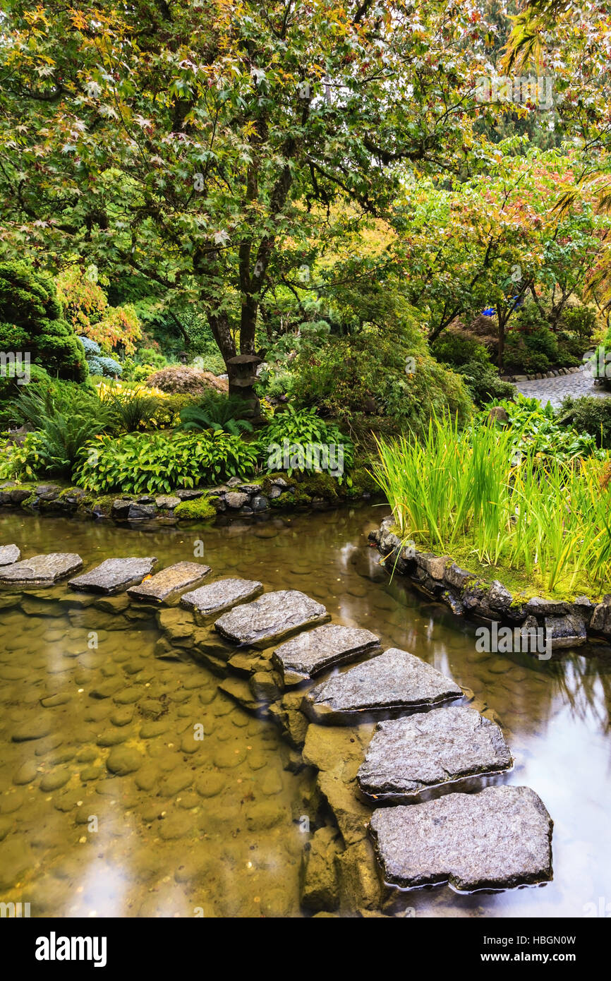 Decorative private garden Stock Photo - Alamy