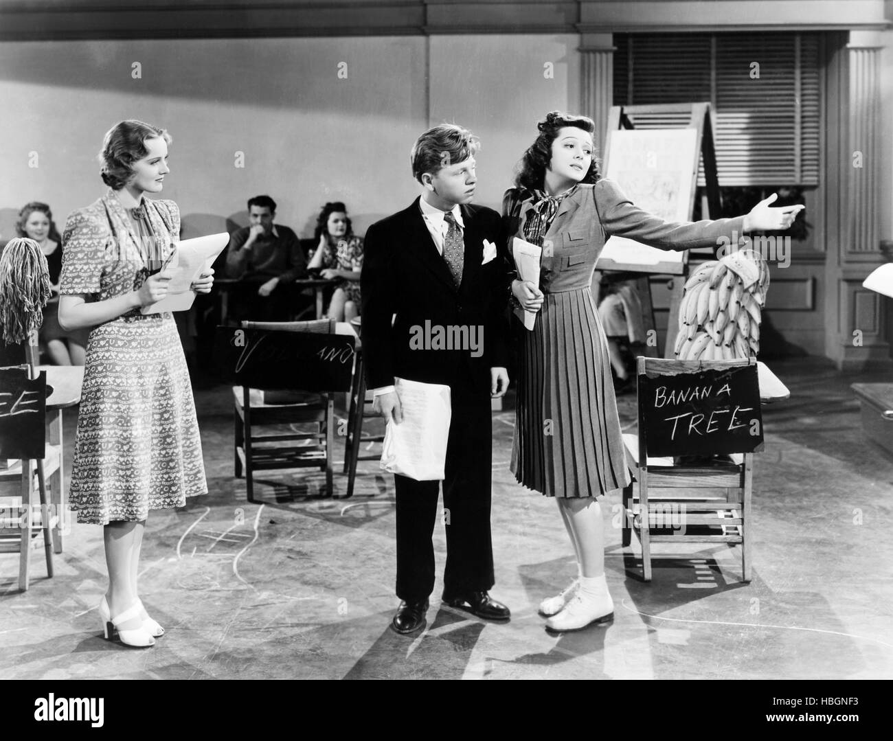 ANDY HARDY GETS SPRING FEVER, from left: Helen Gilbert, Mickey Rooney ...